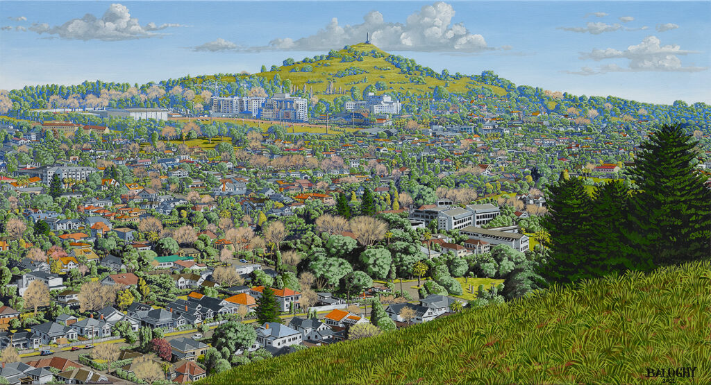 The magical panoramic Auckland paintings of George Baloghy – New ...